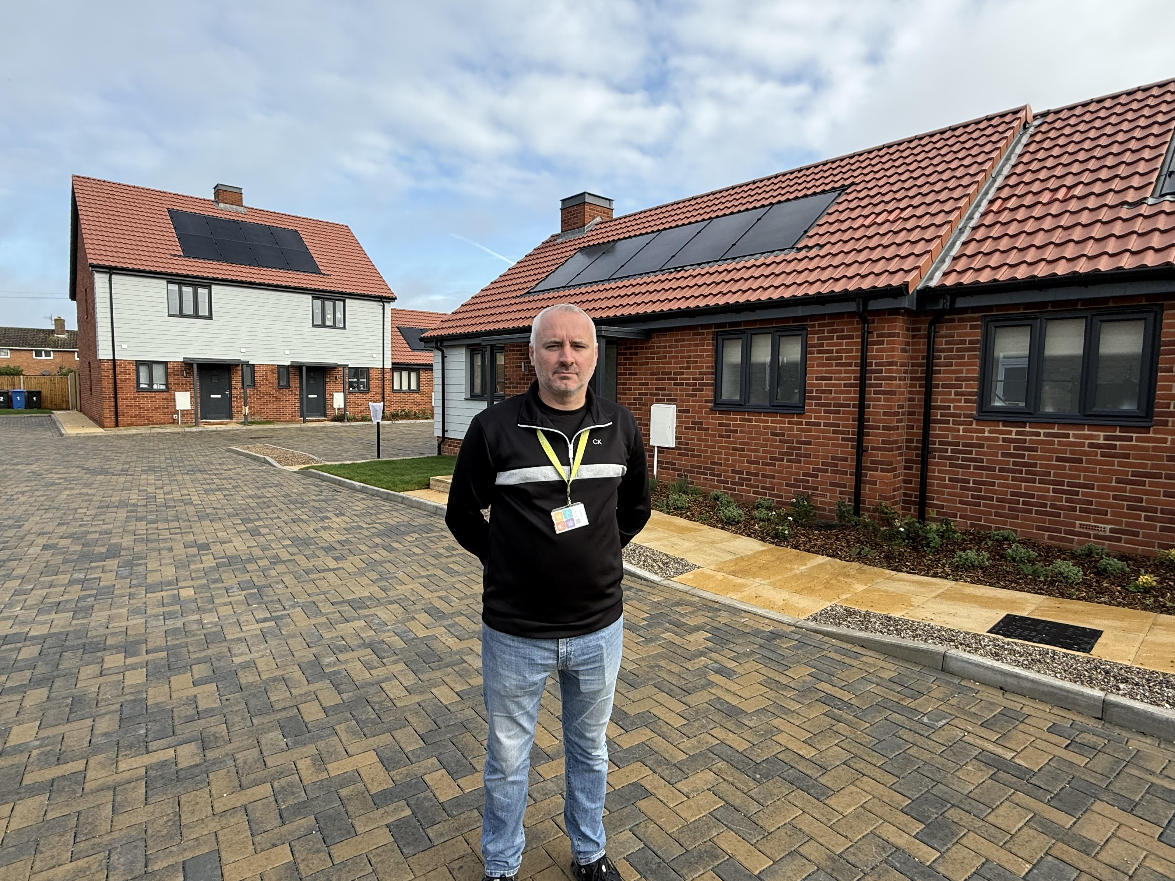 Ten new social rent homes transform garage site in Leiston